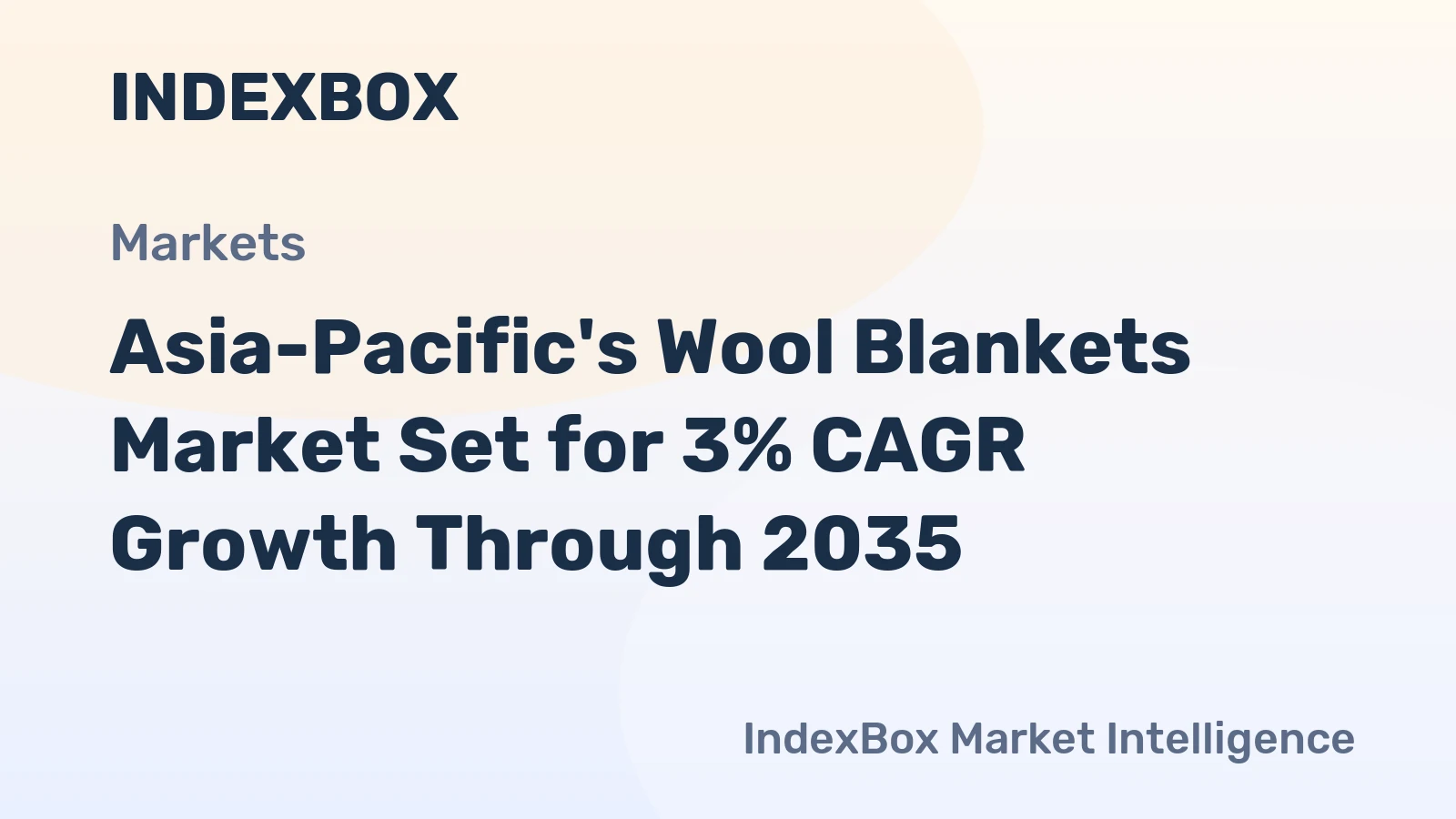 Asia-Pacific's Wool Blankets Market Set for 3% CAGR Growth Through 2035