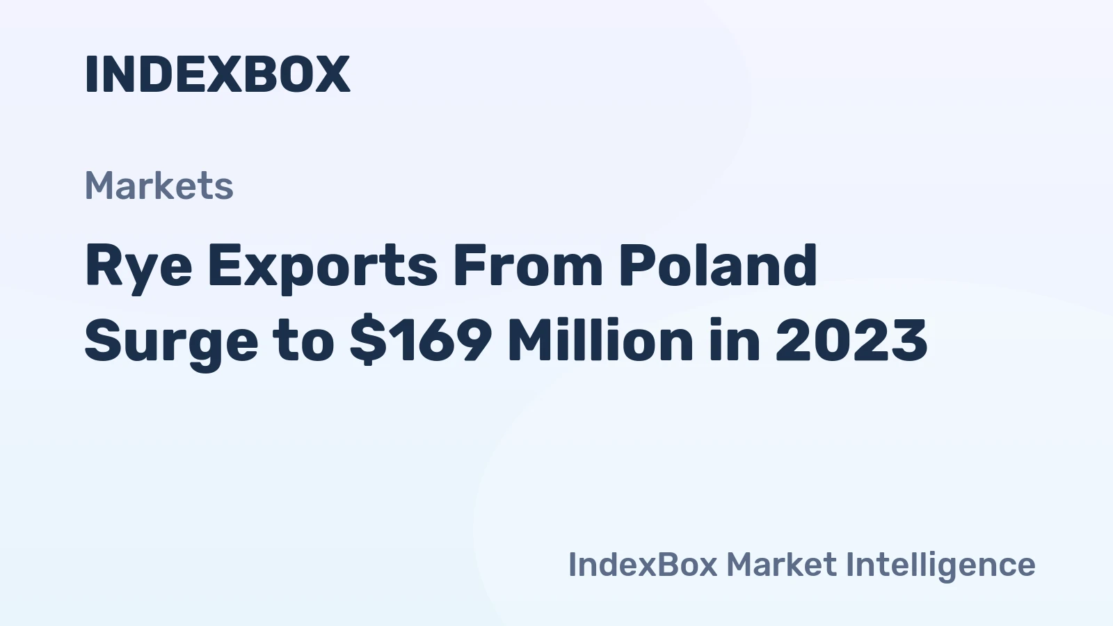 Rye Exports From Poland Surge to $169 Million in 2023