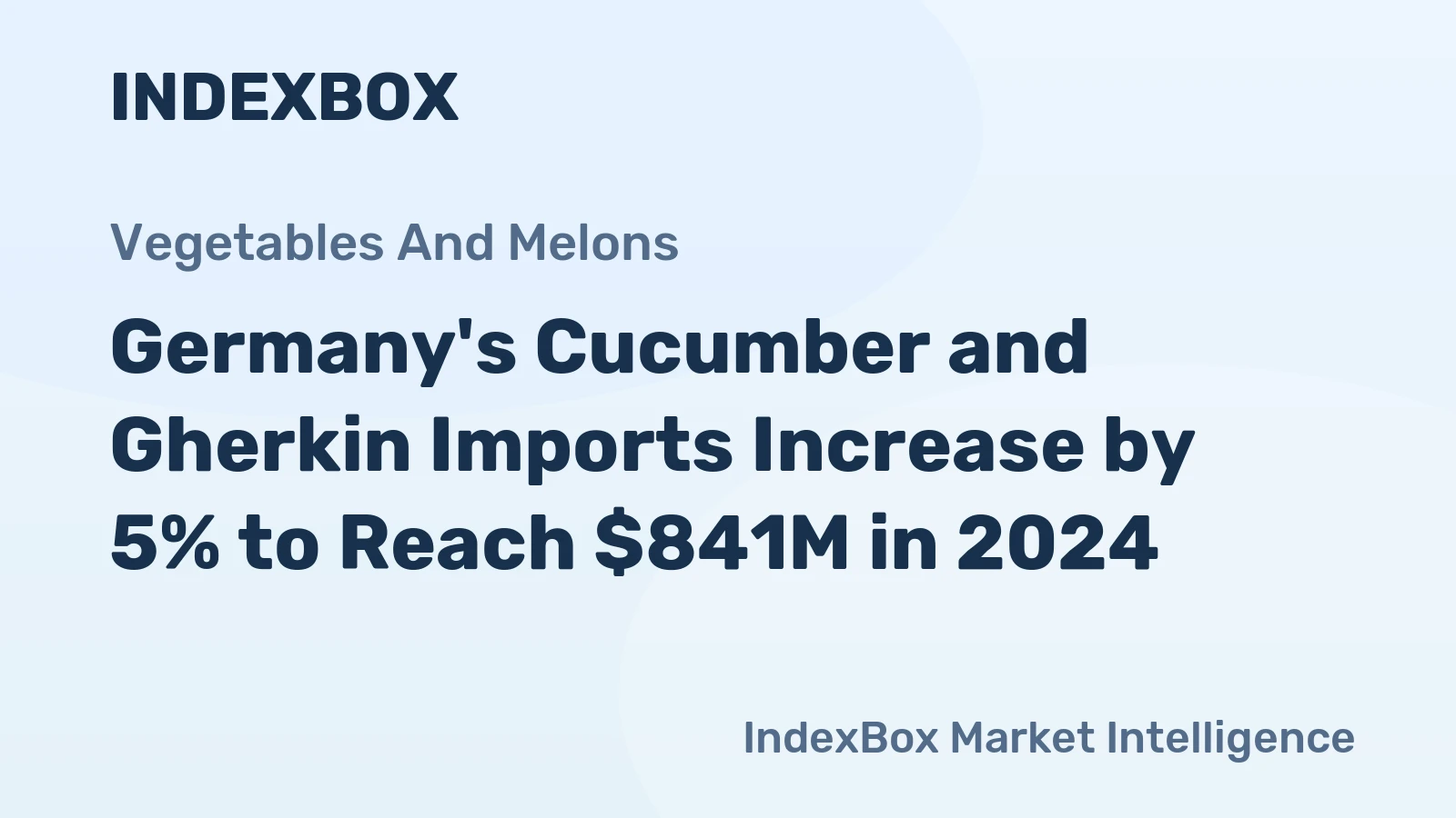 Germany's Cucumber and Gherkin Imports Increase by 5% to Reach $841M in 2024