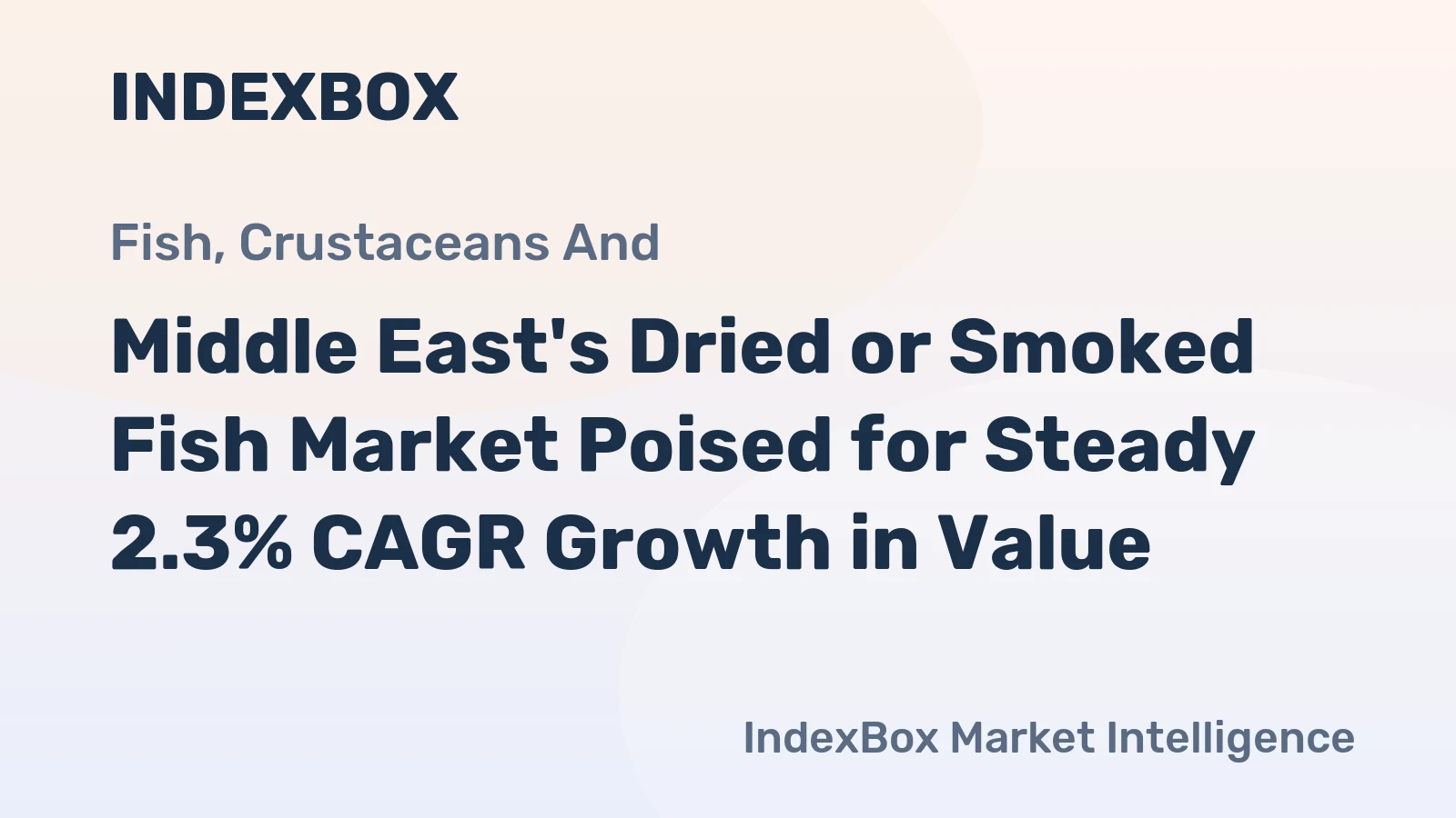 Middle East's Dried or Smoked Fish Market Poised for Steady 2.3% CAGR Growth in Value