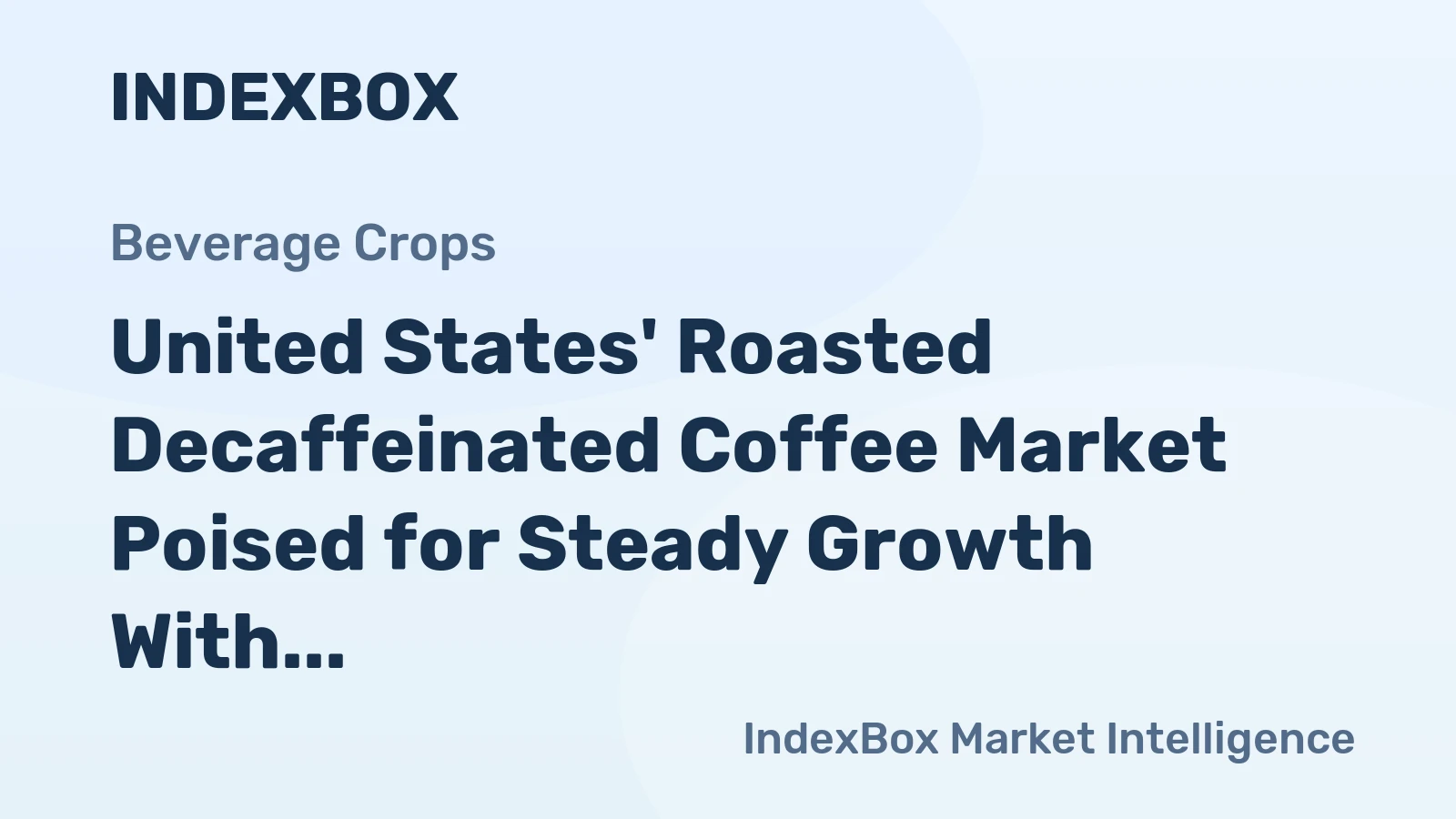 United States' Roasted Decaffeinated Coffee Market Poised for Steady Growth With a 3% CAGR in Value Through 2035