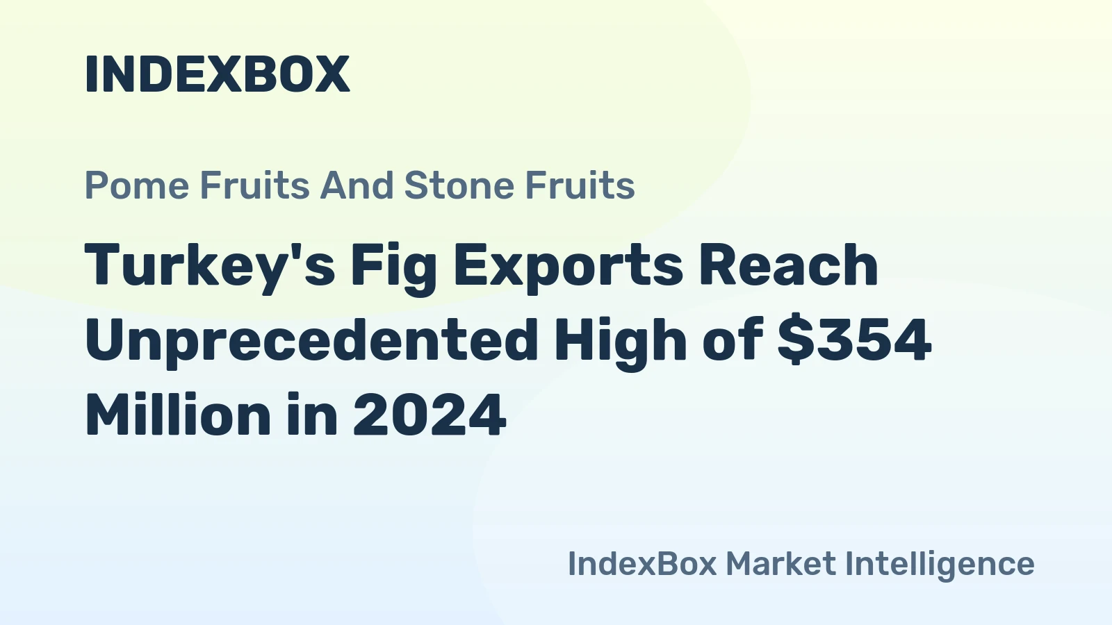 Turkey's Fig Exports Reach Unprecedented High of $354 Million in 2024