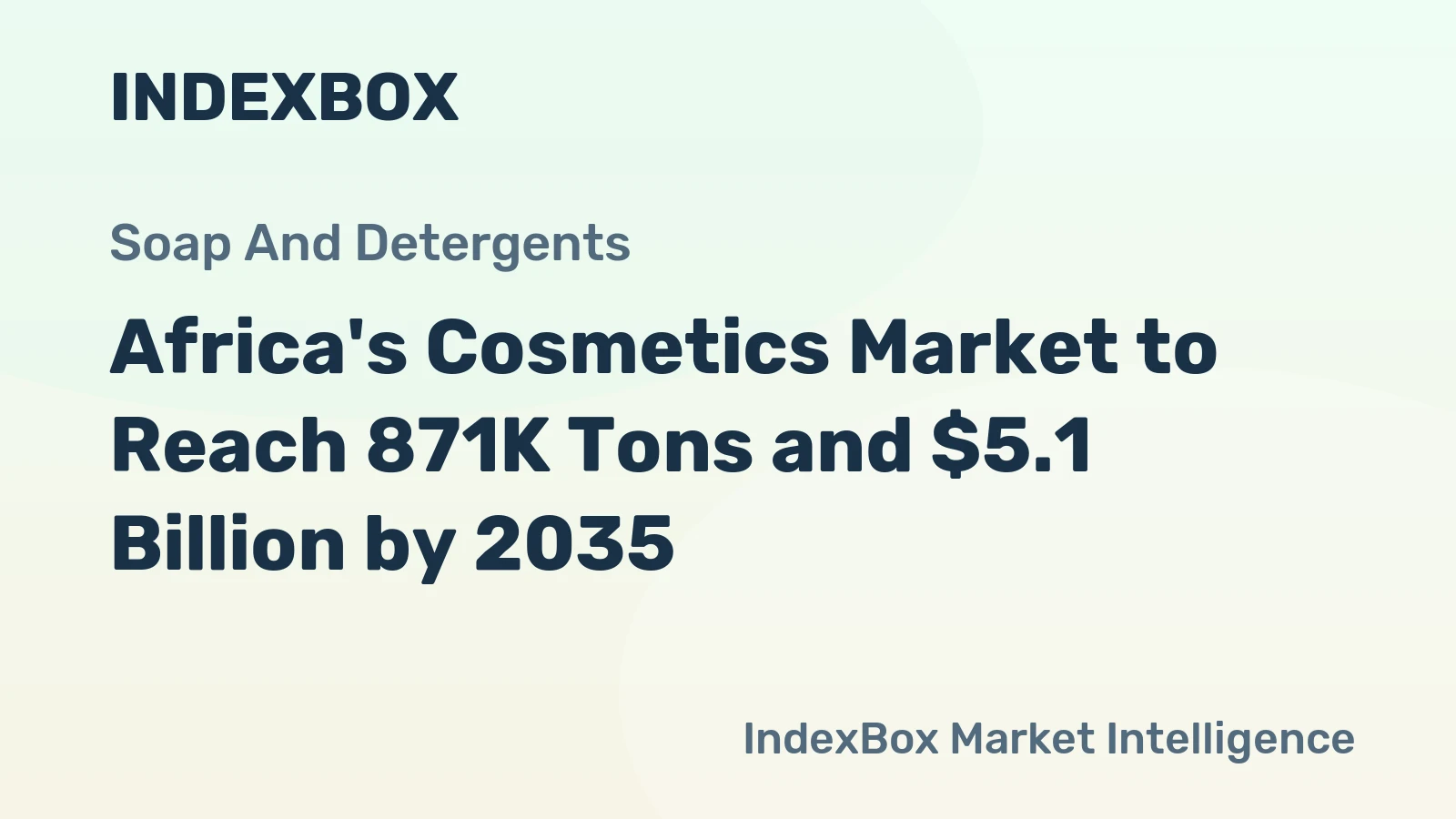 Africa's Cosmetics Market to Reach 871K Tons and $5.1 Billion by 2035