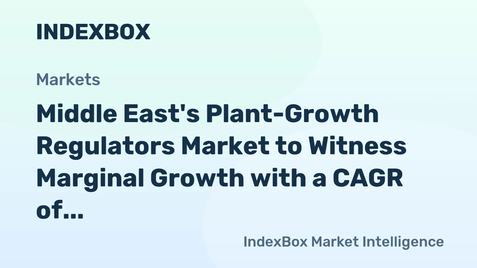 Middle East's Plant-Growth Regulators Market to Witness Marginal Growth with a CAGR of +0.1% by 2035