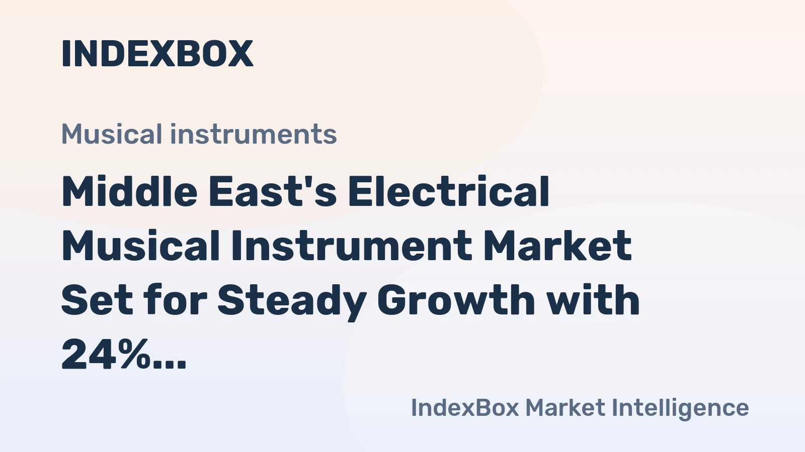 Middle East's Electrical Musical Instrument Market Set for Steady Growth with 24% CAGR Through 2035