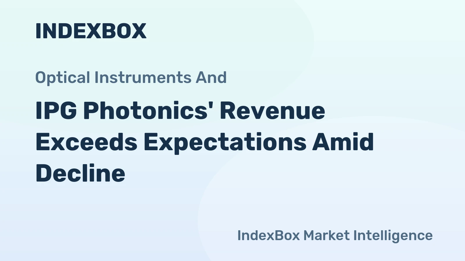 IPG Photonics' Revenue Exceeds Expectations Amid Decline