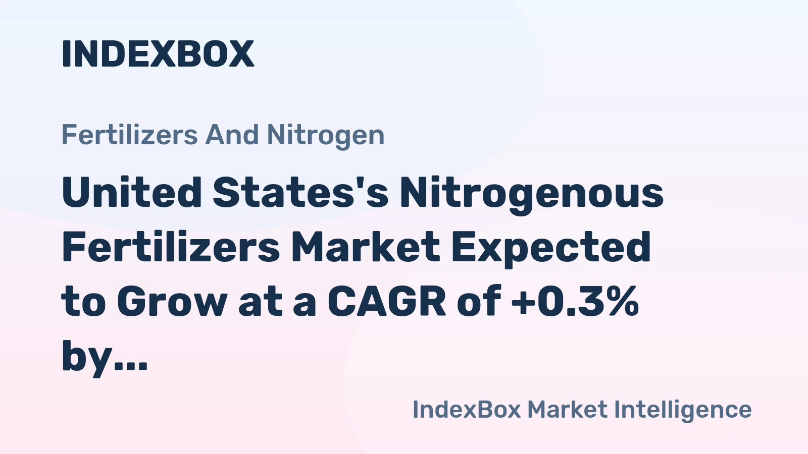 United States's Nitrogenous Fertilizers Market Expected to Grow at a CAGR of +0.3% by 2035