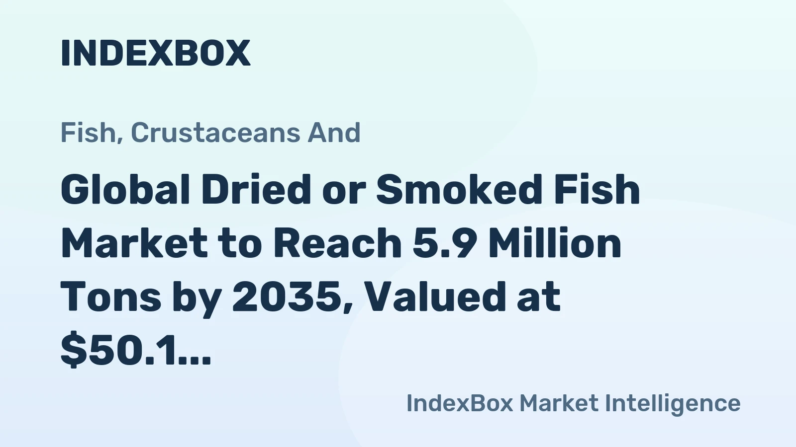 Global Dried or Smoked Fish Market to Reach 5.9 Million Tons by 2035, Valued at $50.1 Billion