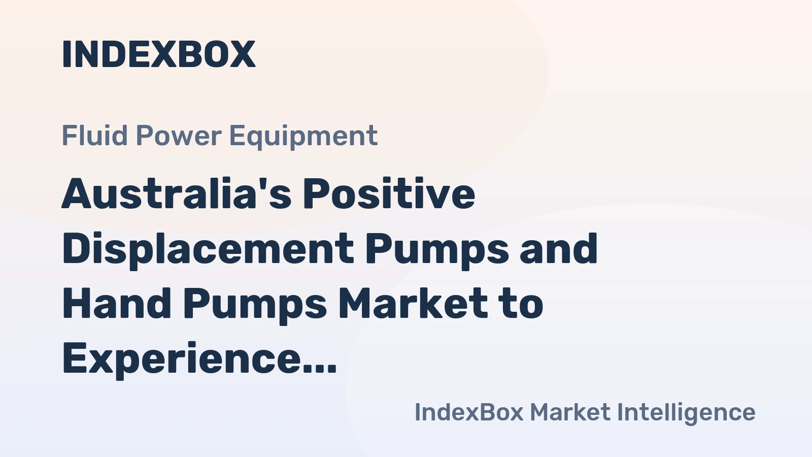 Australia's Positive Displacement Pumps and Hand Pumps Market to Experience Steady Growth with a CAGR of +2.9% from 2024 to 2035
