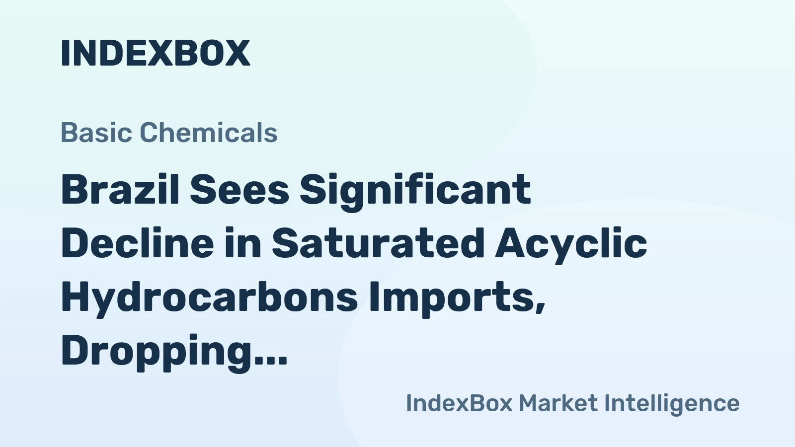 Brazil Sees Significant Decline in Saturated Acyclic Hydrocarbons Imports, Dropping to $28 Million in 2023