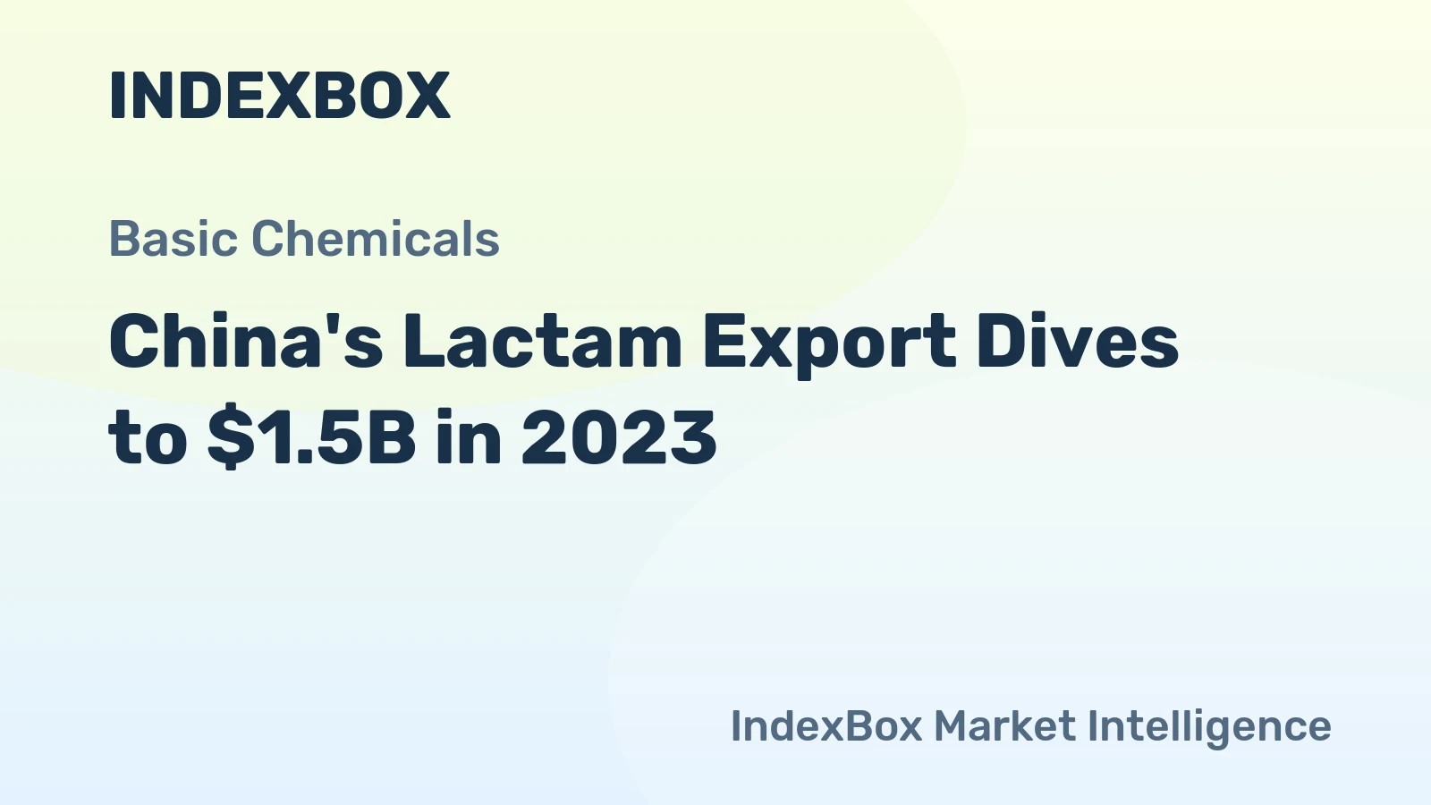 China's Lactam Export Dives to $1.5B in 2023