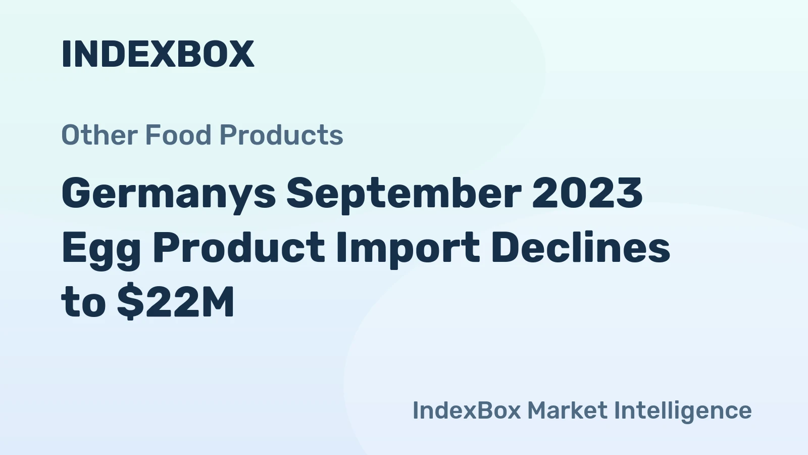 Germanys September 2023 Egg Product Import Declines to $22M