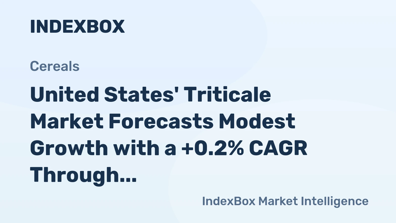 United States' Triticale Market Forecasts Modest Growth with a +0.2% CAGR Through 2035