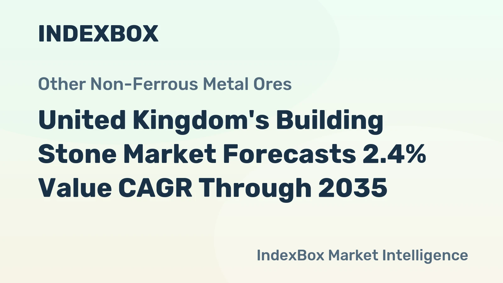 United Kingdom's Building Stone Market Forecasts 2.4% Value CAGR Through 2035