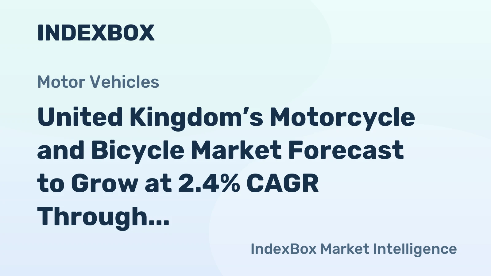 United Kingdom’s Motorcycle and Bicycle Market Forecast to Grow at 2.4% CAGR Through 2035