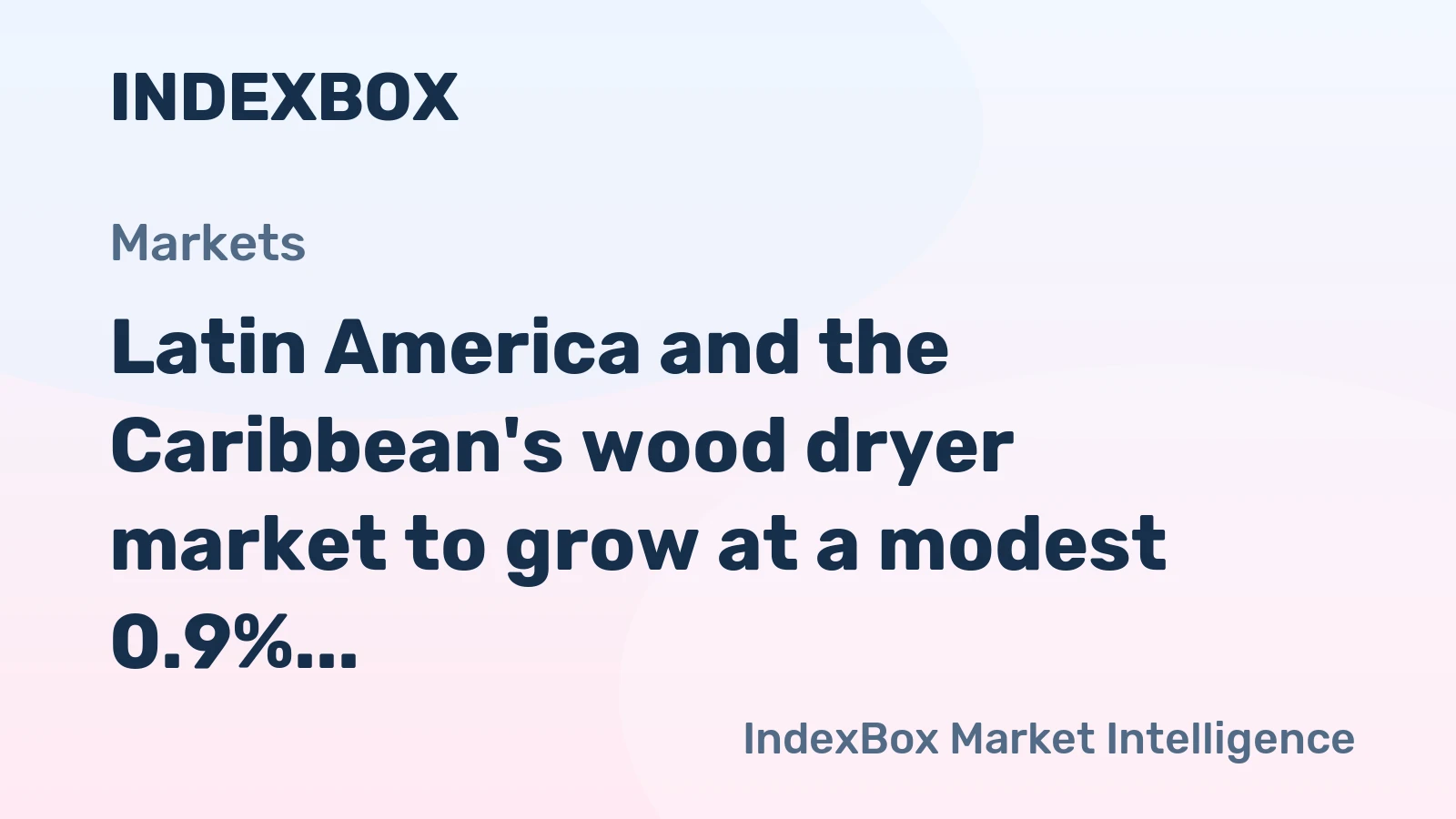 Latin America and the Caribbean's wood dryer market to grow at a modest 0.9% CAGR, reaching $98M by 2035.
