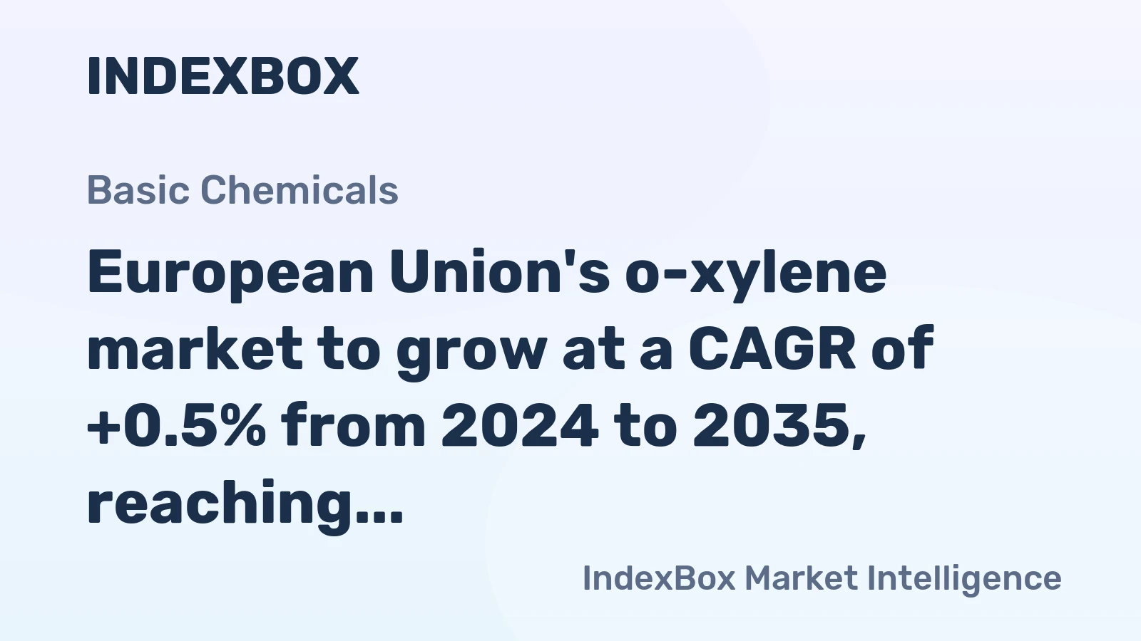 European Union's o-xylene market to grow at a CAGR of +0.5% from 2024 to 2035, reaching 449K tons by 2035