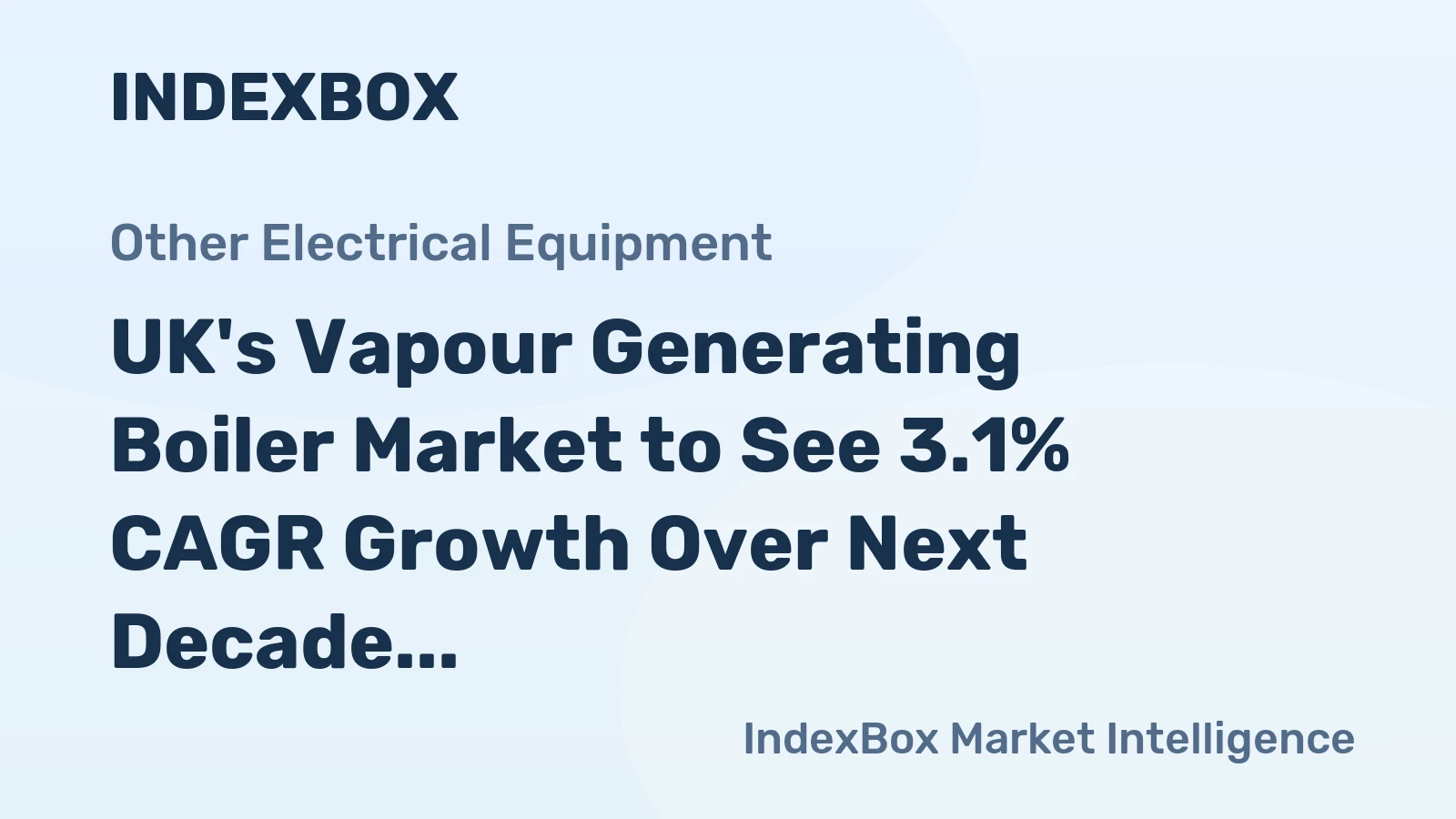 UK's Vapour Generating Boiler Market to See 3.1% CAGR Growth Over Next Decade