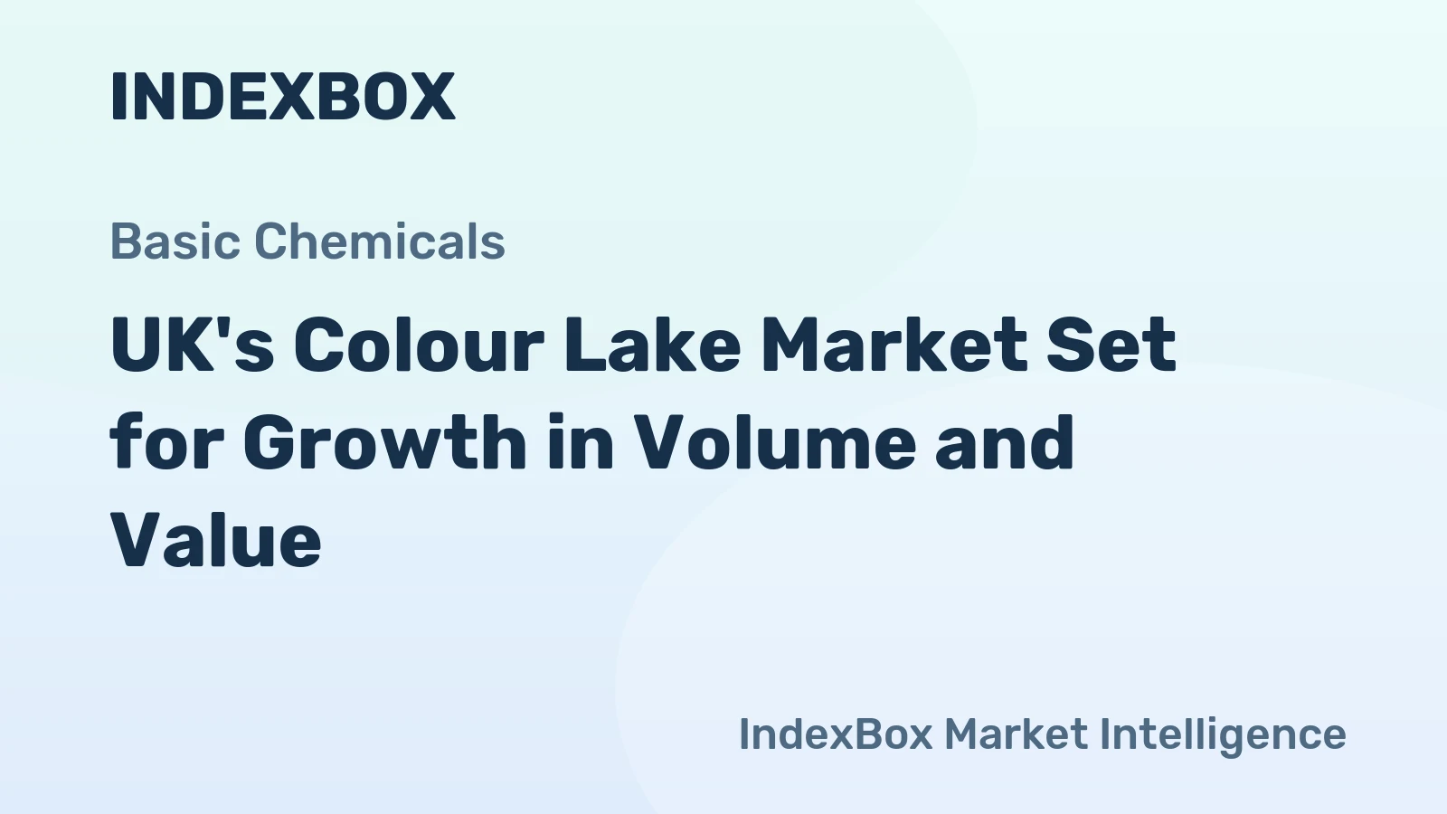 UK's Colour Lake Market Set for Growth in Volume and Value