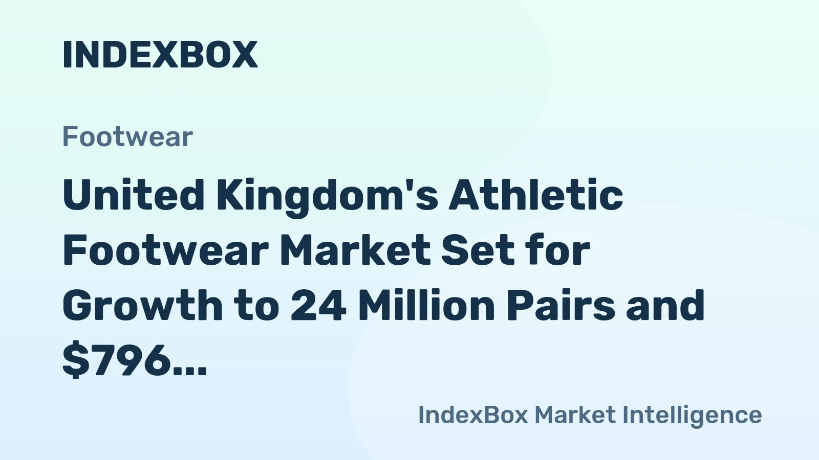 United Kingdom's Athletic Footwear Market Set for Growth to 24 Million Pairs and $796 Million in Value