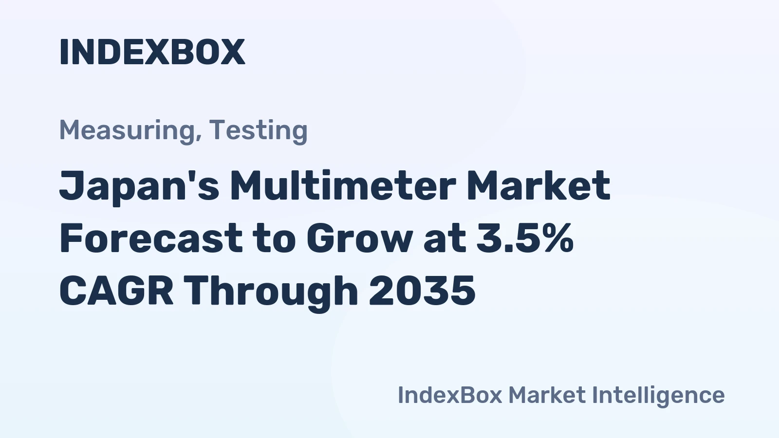 Japan's Multimeter Market Forecast to Grow at 3.5% CAGR Through 2035