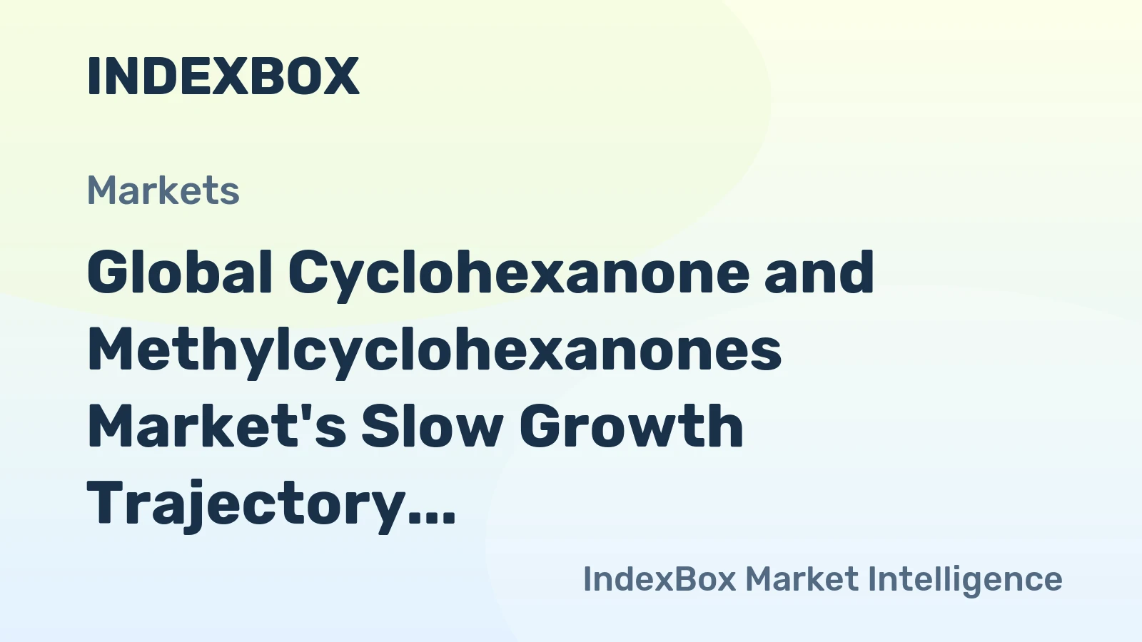 Global Cyclohexanone and Methylcyclohexanones Market's Slow Growth Trajectory at 04% Volume CAGR Through 2035