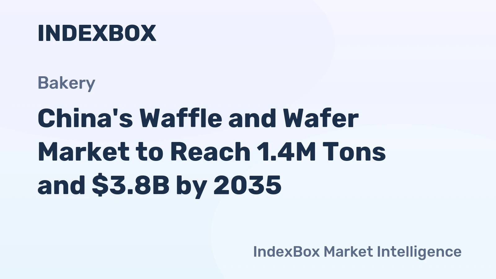 China's Waffle and Wafer Market to Reach 1.4M Tons and $3.8B by 2035