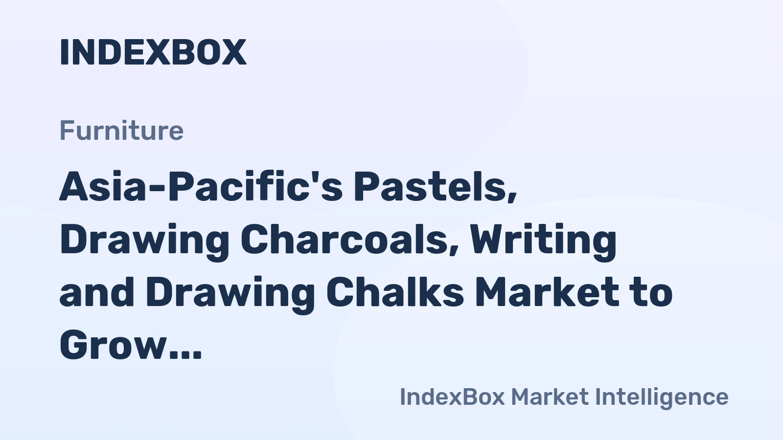Asia-Pacific's Pastels, Drawing Charcoals, Writing and Drawing Chalks Market to Grow at a CAGR of +4.7% Until 2035