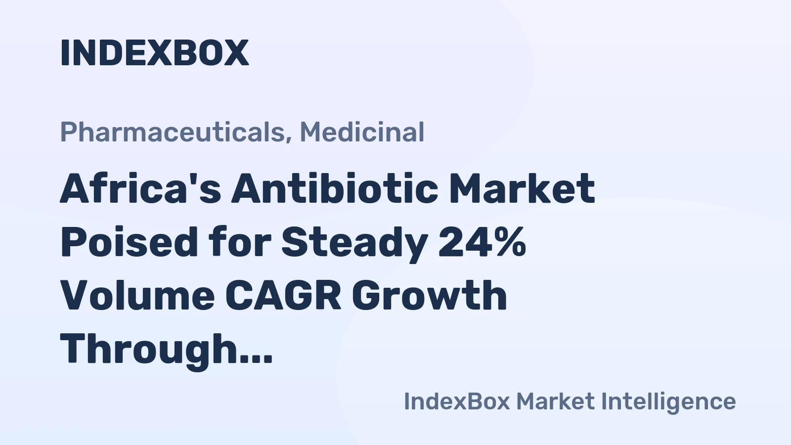 Africa's Antibiotic Market Poised for Steady 24% Volume CAGR Growth Through 2035