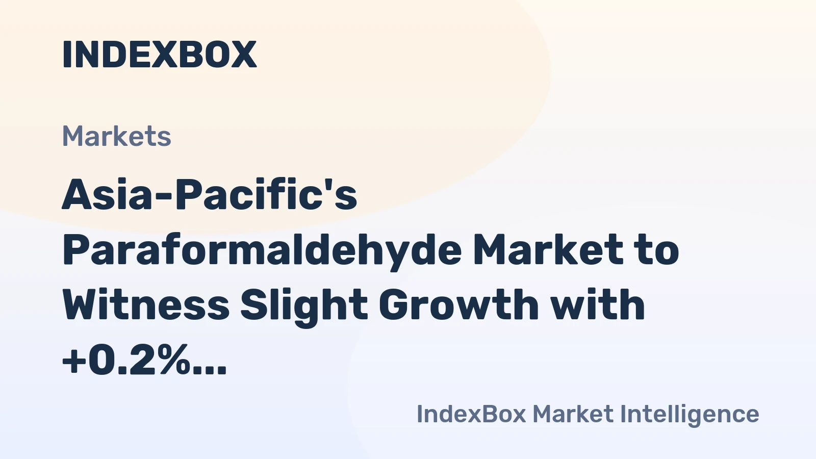 Asia-Pacific's Paraformaldehyde Market to Witness Slight Growth with +0.2% CAGR, Reaching 108K Tons by 2035