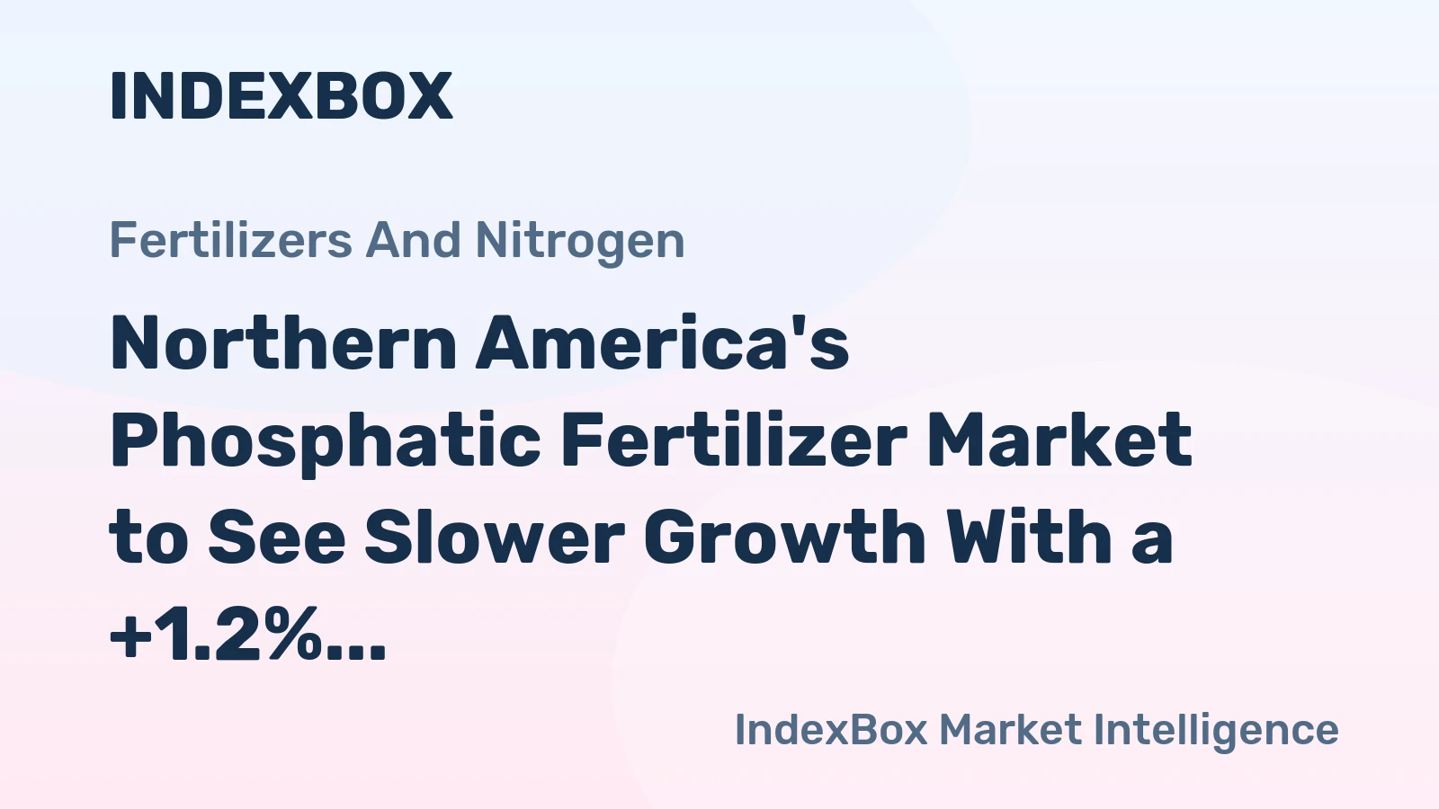 Northern America's Phosphatic Fertilizer Market to See Slower Growth With a +1.2% Volume CAGR Through 2035