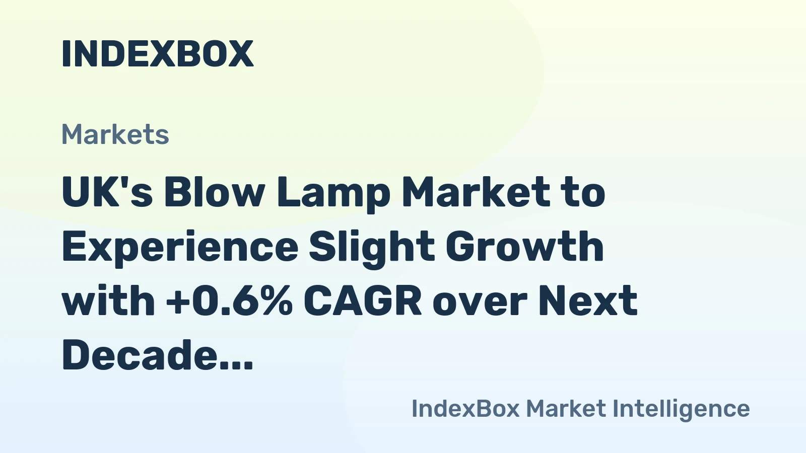 UK's Blow Lamp Market to Experience Slight Growth with +0.6% CAGR over Next Decade