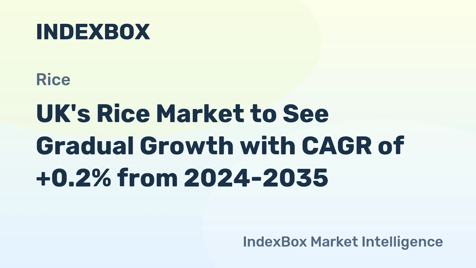 UK's Rice Market to See Gradual Growth with CAGR of +0.2% from 2024-2035
