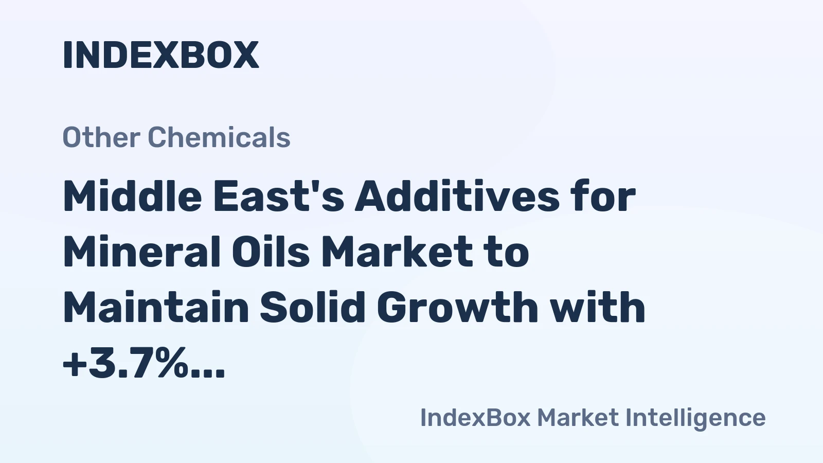 Middle East's Additives for Mineral Oils Market to Maintain Solid Growth with +3.7% CAGR through 2035