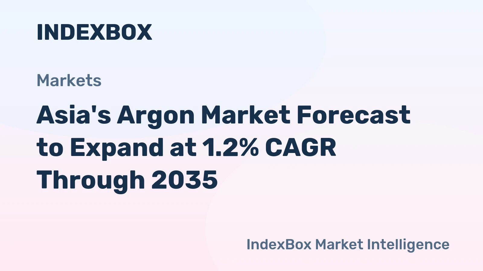 Asia's Argon Market Forecast to Expand at 1.2% CAGR Through 2035