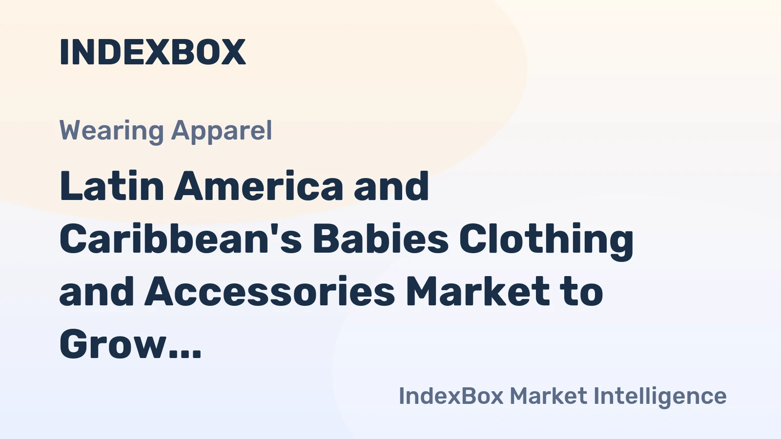 Latin America and Caribbean's Babies Clothing and Accessories Market to Grow at CAGR of 1.9% from 2024-2035