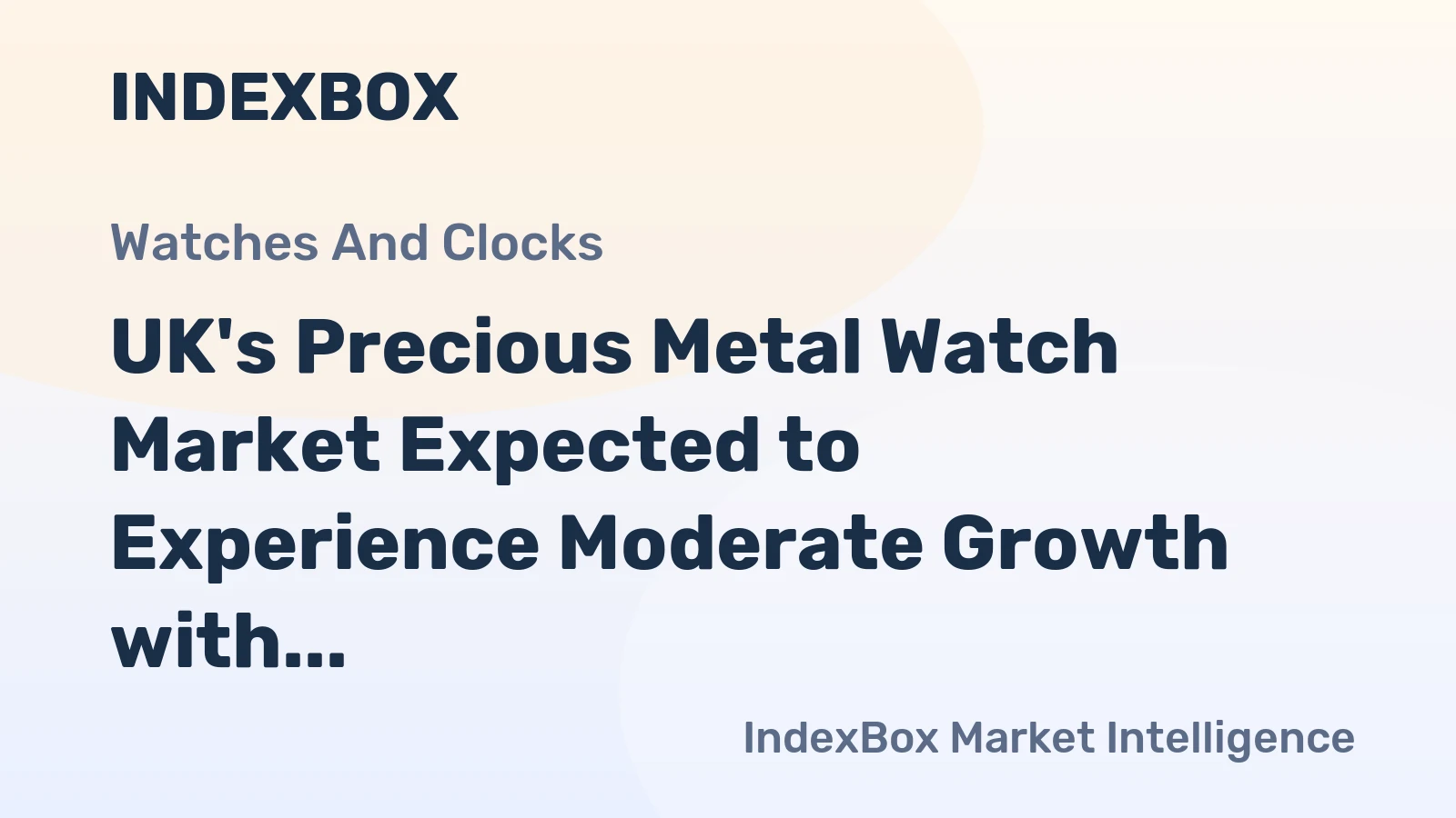 UK's Precious Metal Watch Market Expected to Experience Moderate Growth with a CAGR of +1.5% from 2024 to 2035