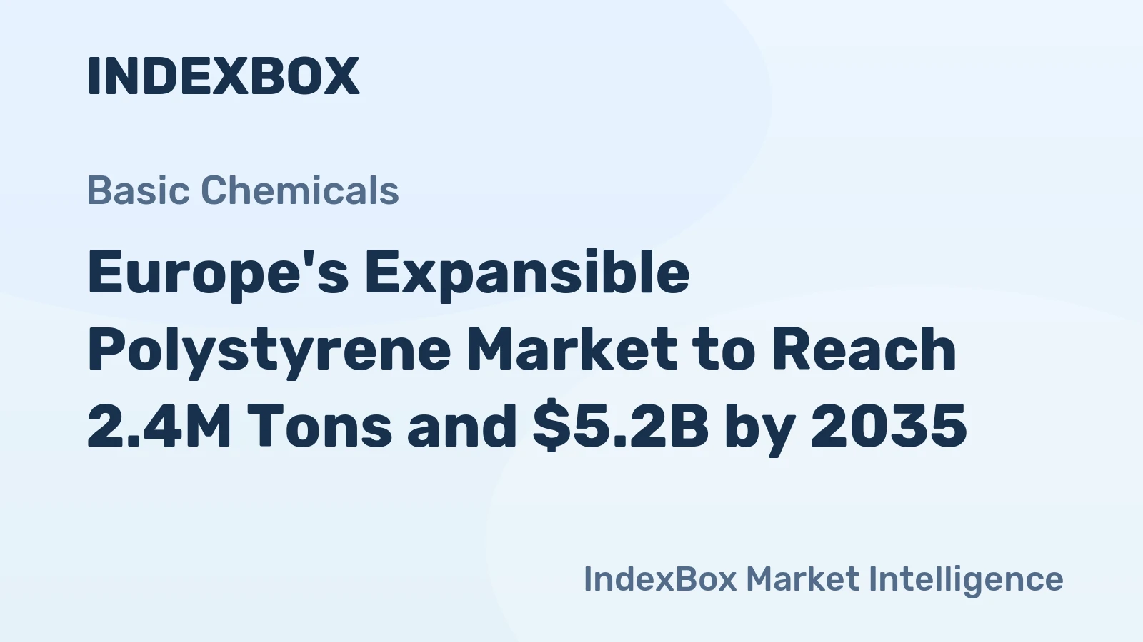 Europe's Expansible Polystyrene Market to Reach 2.4M Tons and $5.2B by 2035