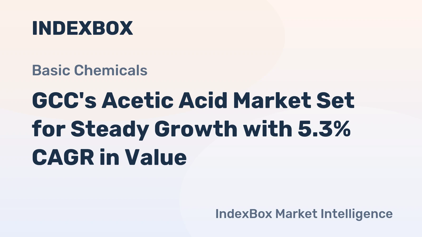 GCC's Acetic Acid Market Set for Steady Growth with 5.3% CAGR in Value