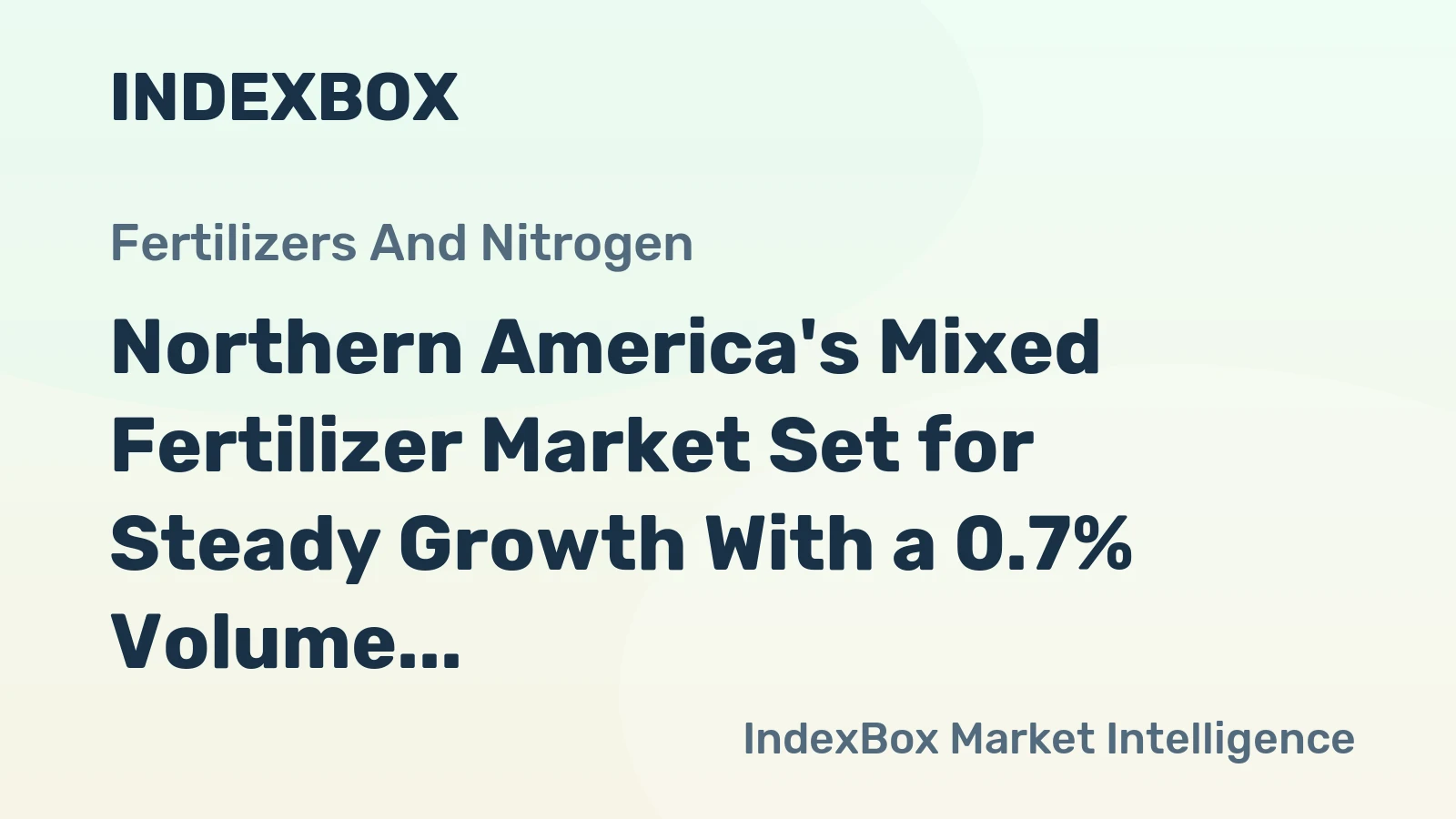 Northern America's Mixed Fertilizer Market Set for Steady Growth With a 0.7% Volume CAGR Through 2035