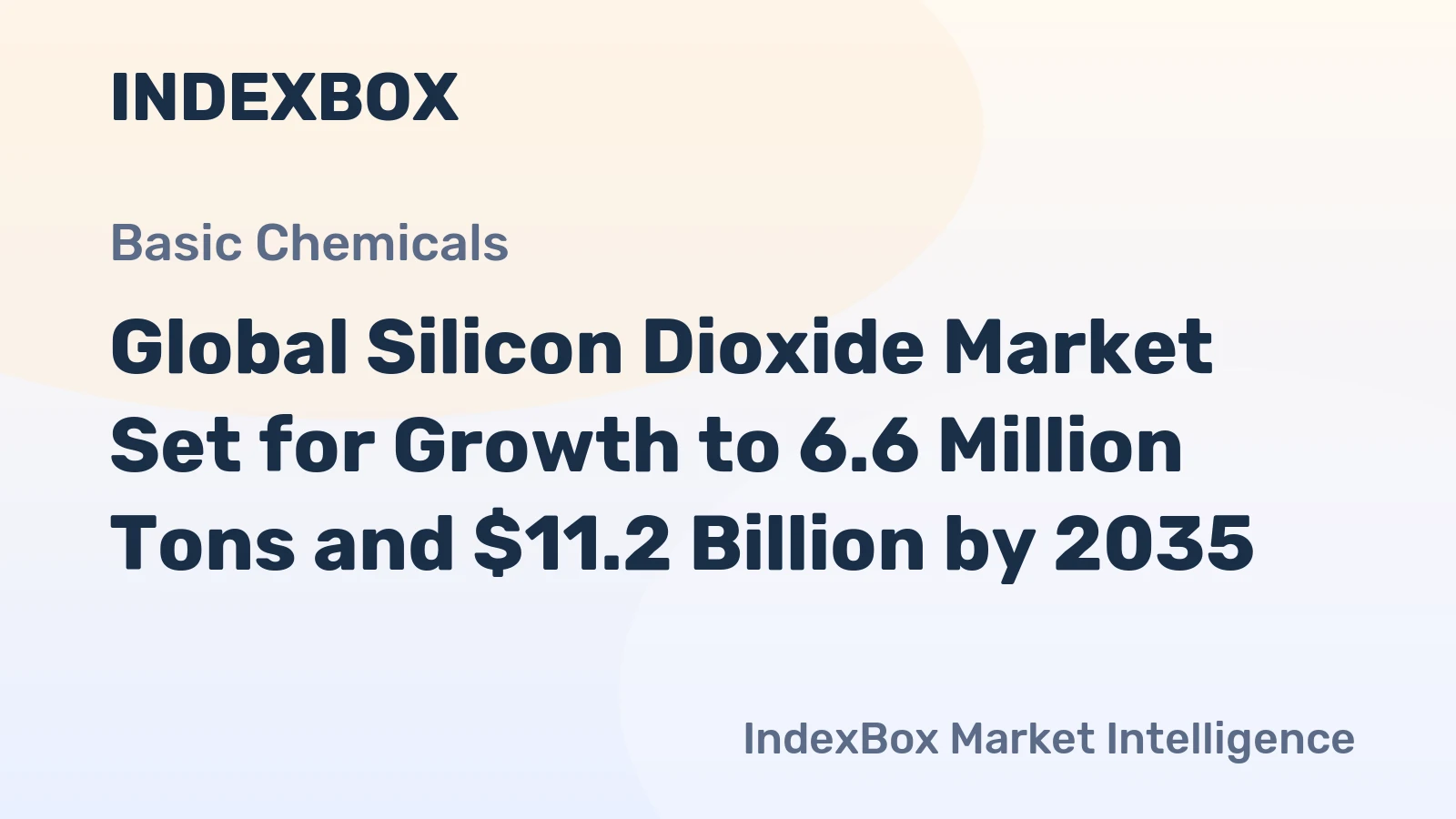 Global Silicon Dioxide Market Set for Growth to 6.6 Million Tons and $11.2 Billion by 2035