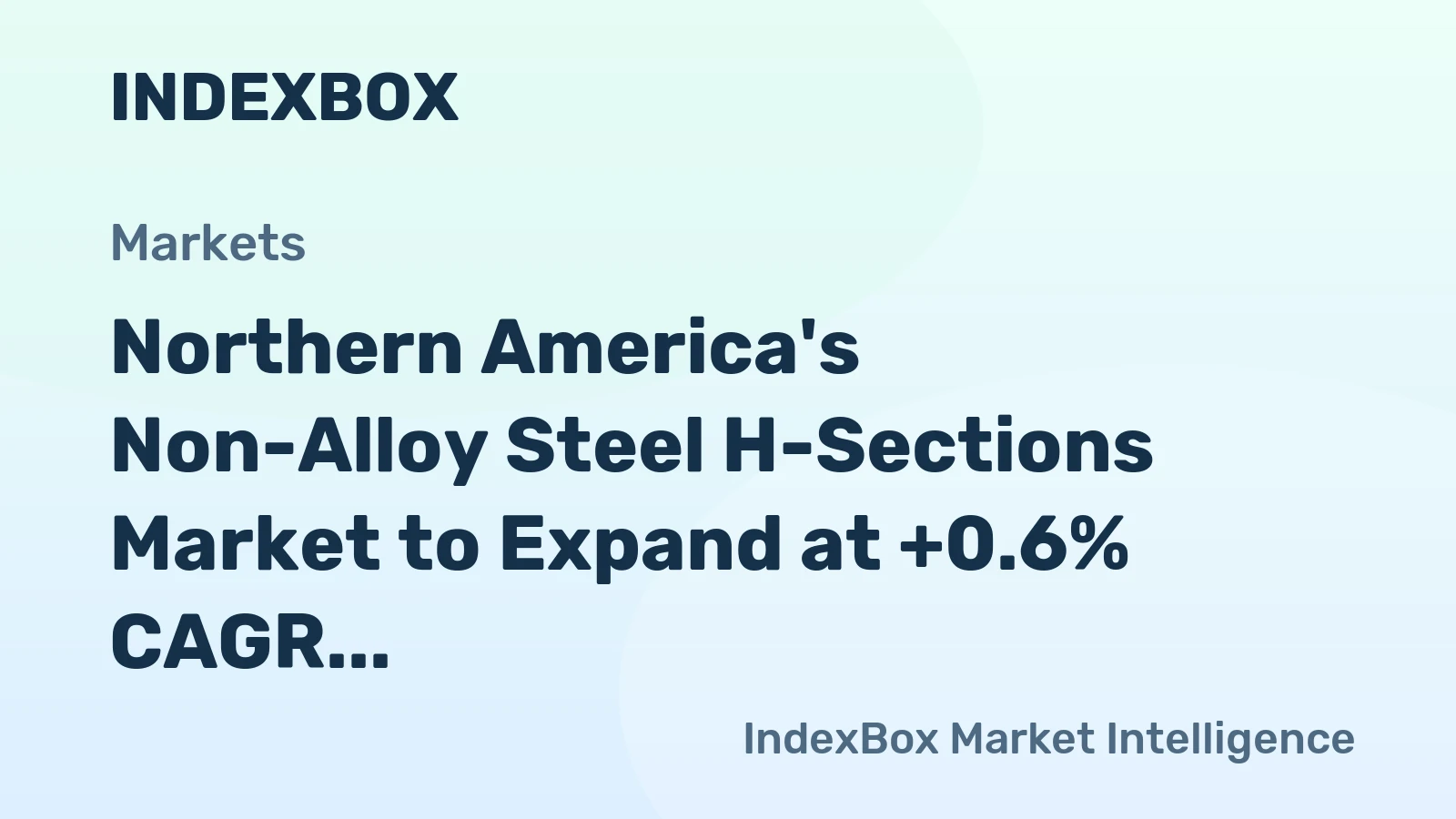 Northern America's Non-Alloy Steel H-Sections Market to Expand at +0.6% CAGR through 2035