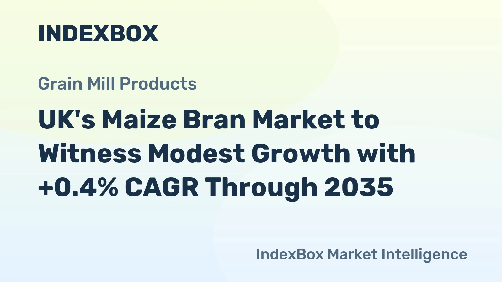 UK's Maize Bran Market to Witness Modest Growth with +0.4% CAGR Through 2035