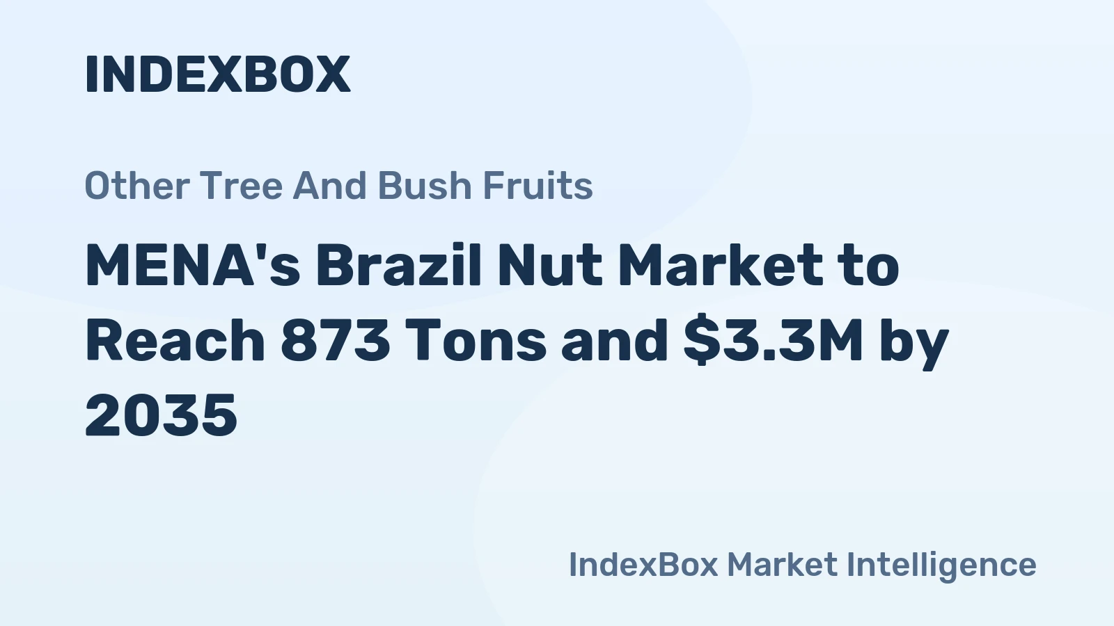 MENA's Brazil Nut Market to Reach 873 Tons and $3.3M by 2035