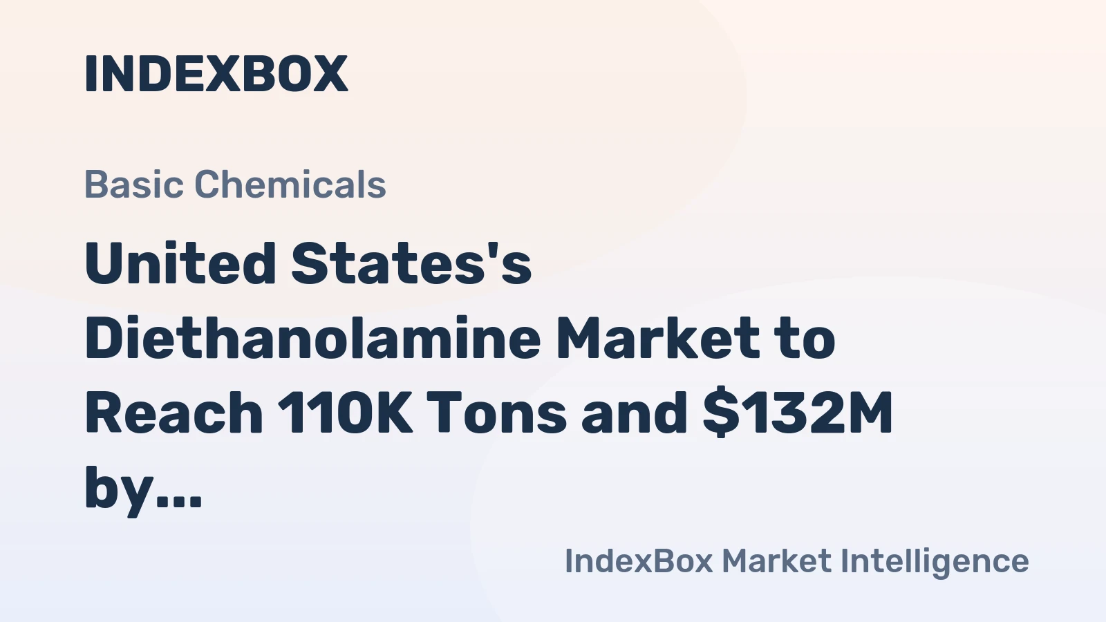 United States's Diethanolamine Market to Reach 110K Tons and $132M by 2035