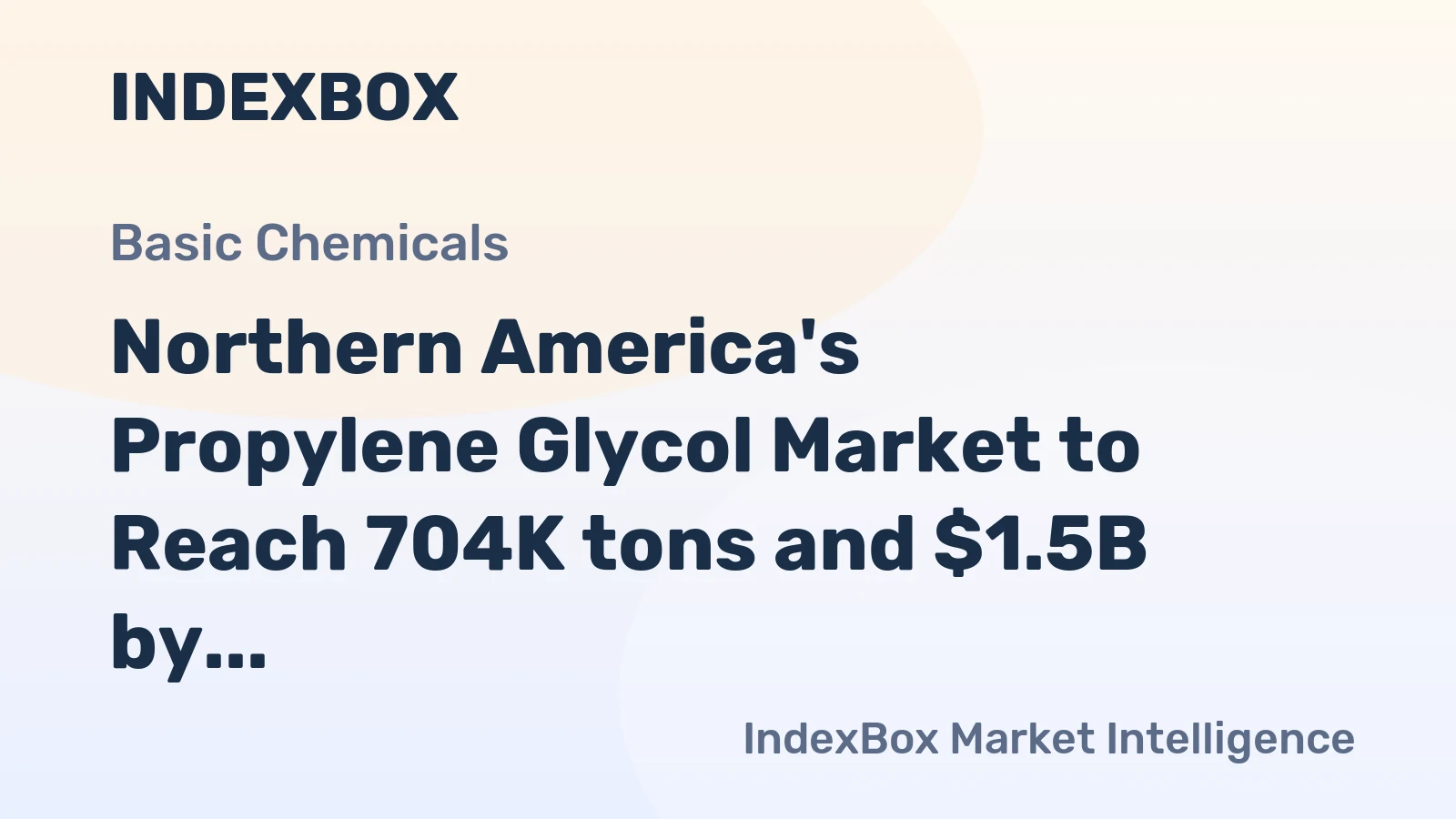 Northern America's Propylene Glycol Market to Reach 704K tons and $1.5B by 2035