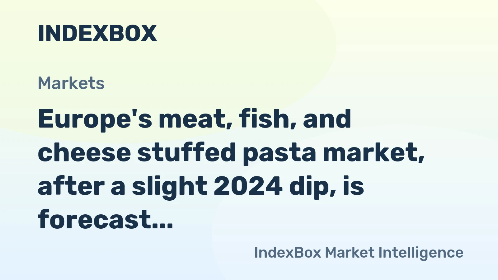 Europe's meat, fish, and cheese stuffed pasta market, after a slight 2024 dip, is forecast to grow to 2M tons and $8.4B in value by 2035.