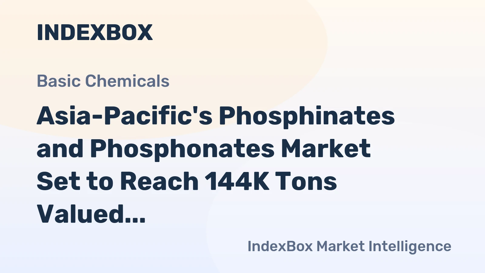 Asia-Pacific's Phosphinates and Phosphonates Market Set to Reach 144K Tons Valued at $461M by 2035