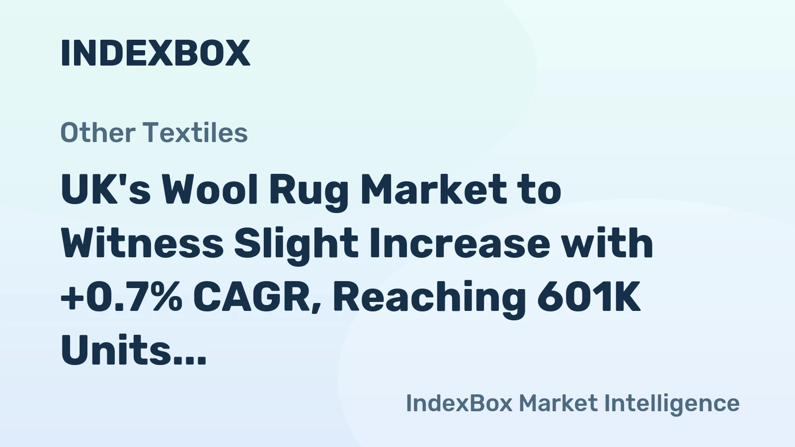 UK's Wool Rug Market to Witness Slight Increase with +0.7% CAGR, Reaching 601K Units by 2035