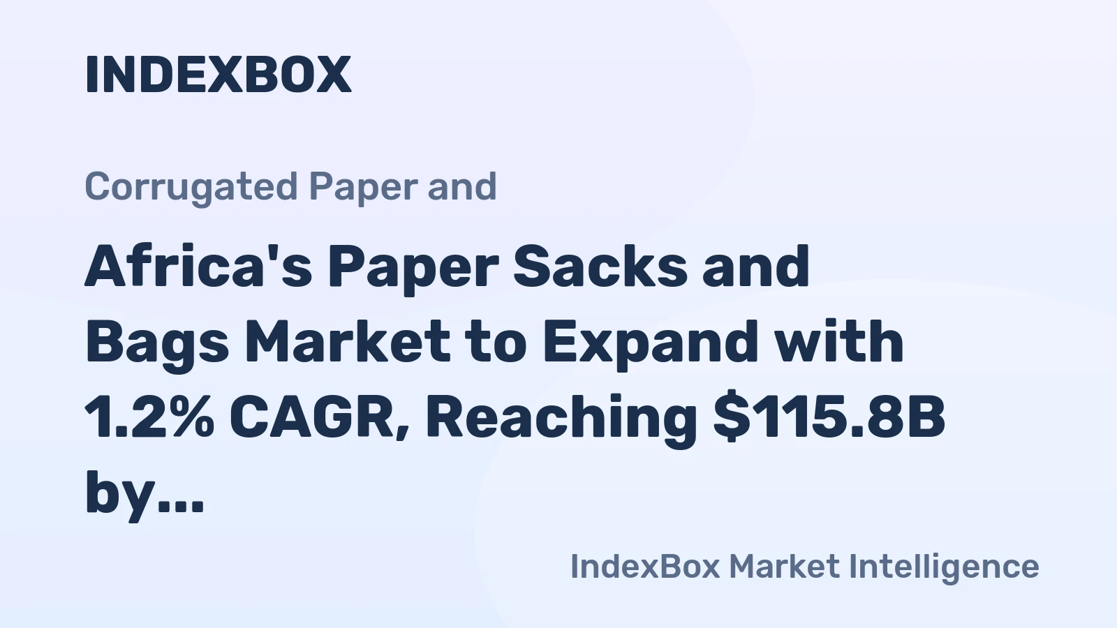Africa's Paper Sacks and Bags Market to Expand with 1.2% CAGR, Reaching $115.8B by 2035